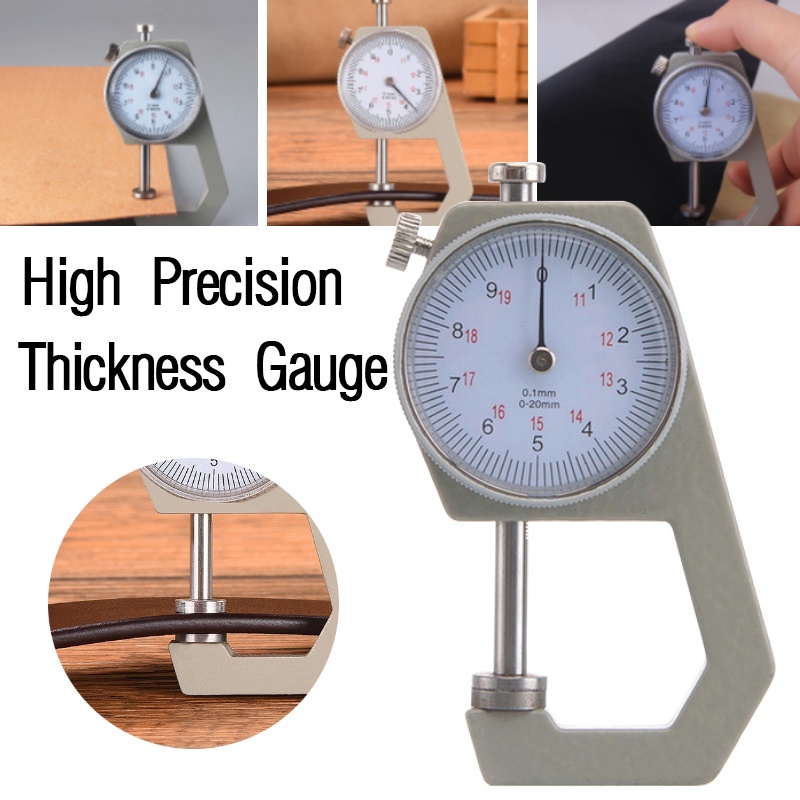 20MM Thickness Gauge Tester Leather Craft Tool Dial Thickness Gauge ...