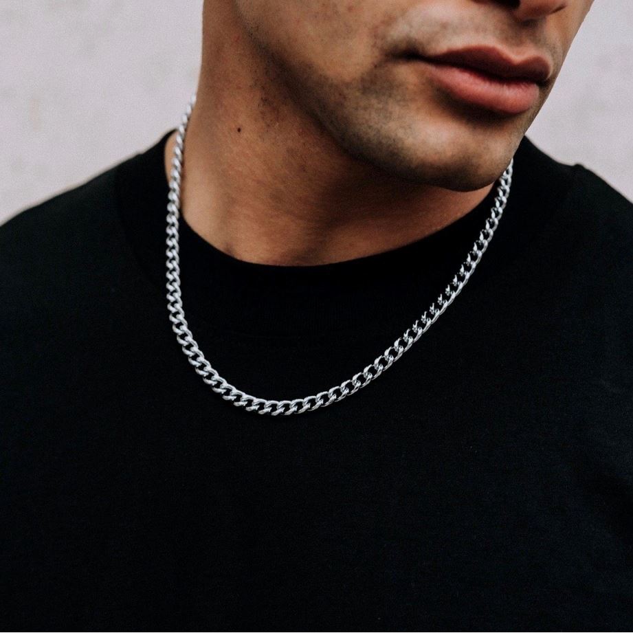 Cuban Chain, Silver necklace for men, silver necklace 925, Non tarnish ...