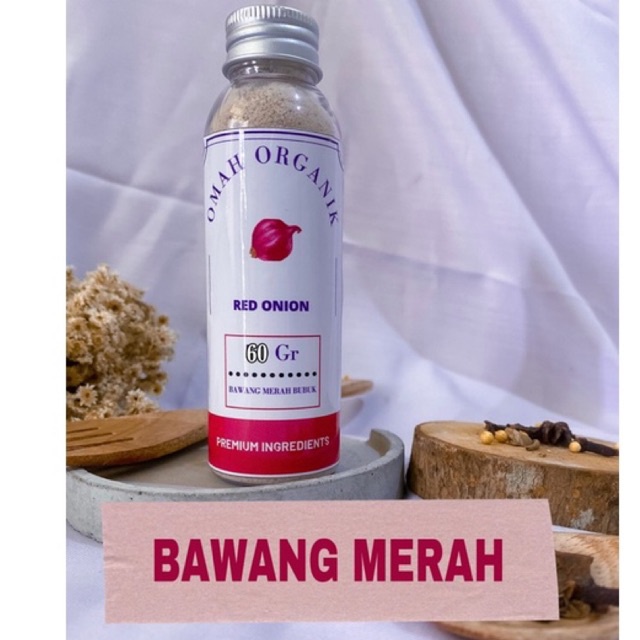 MERAH Omahorganic Red onion powder 50gr/Red onion powder 50gr | Shopee ...