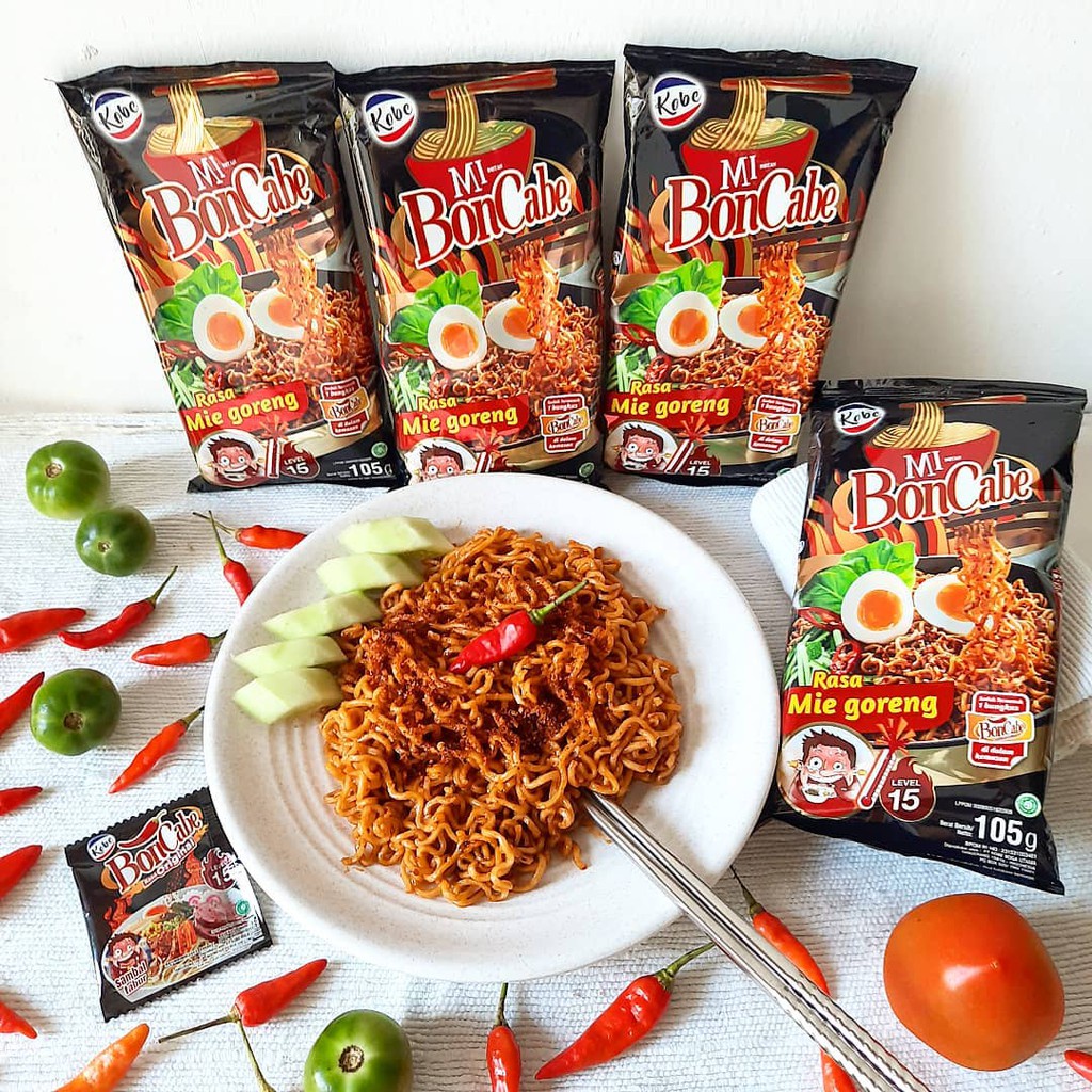 Boncabe Fried Noodles LEVEL 15 Spicy Delicious | Shopee Philippines