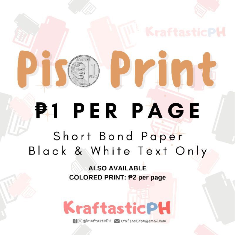 PISO PRINT - DOCUMENT PRINTING | MODULES | Black & White Print | Shopee ...