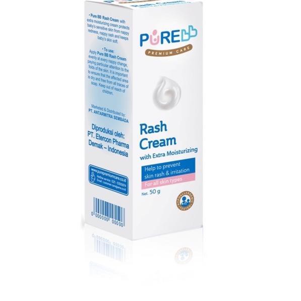Pure Bb Baby Rash Cream 50gr Effective Overcoming Milk Rash / Diapers ...