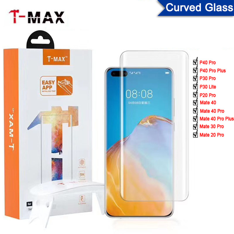 T-Max UV Tempered Glass Huawei Nova 11 10 9 P60 P50 P40 Mate 60 50 40 P30 30 20 Pro Plus Full ...