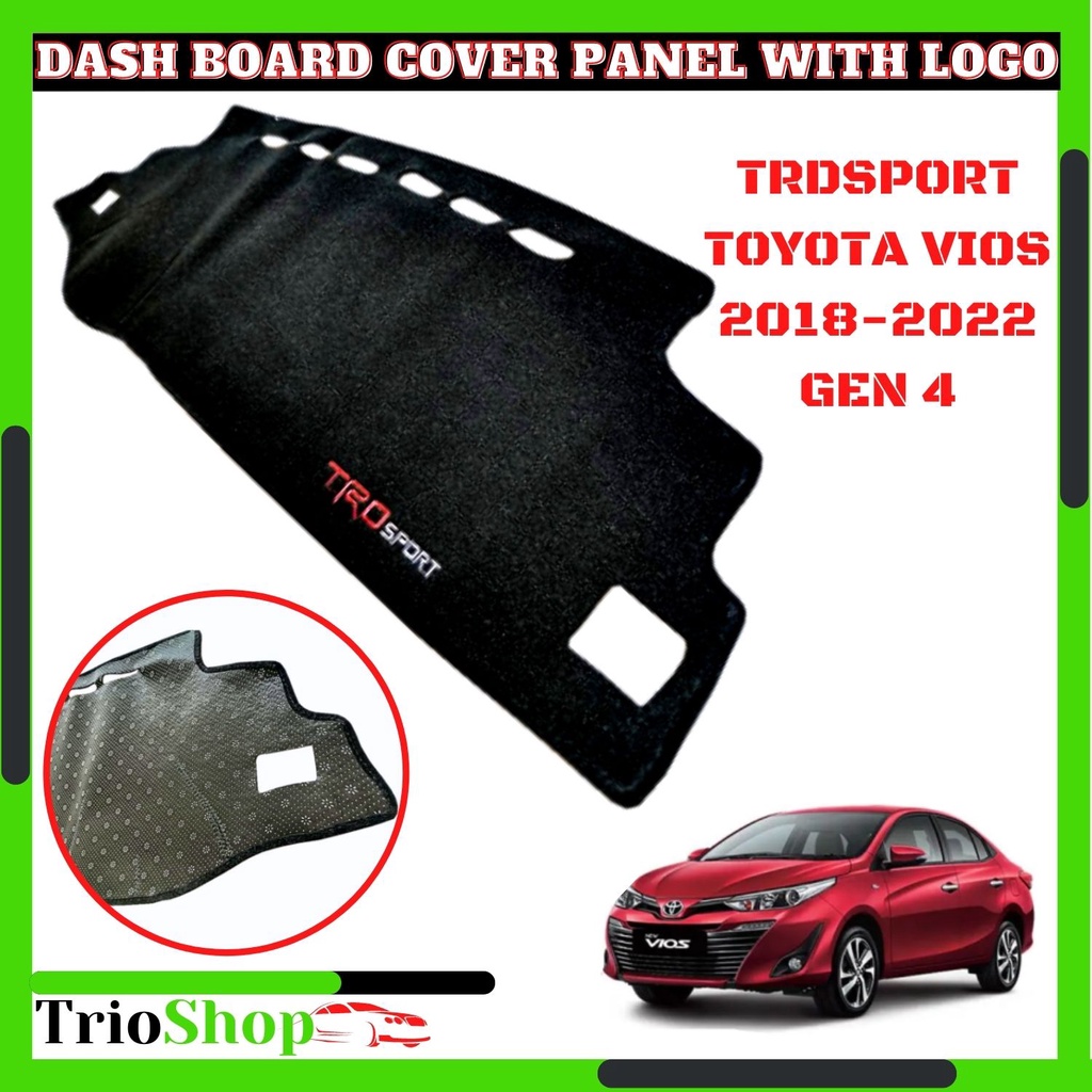 TRDsport TOYOTA Vios 2018-2022 Gen 4 Dash Board Cover Panel Dash-mat ...