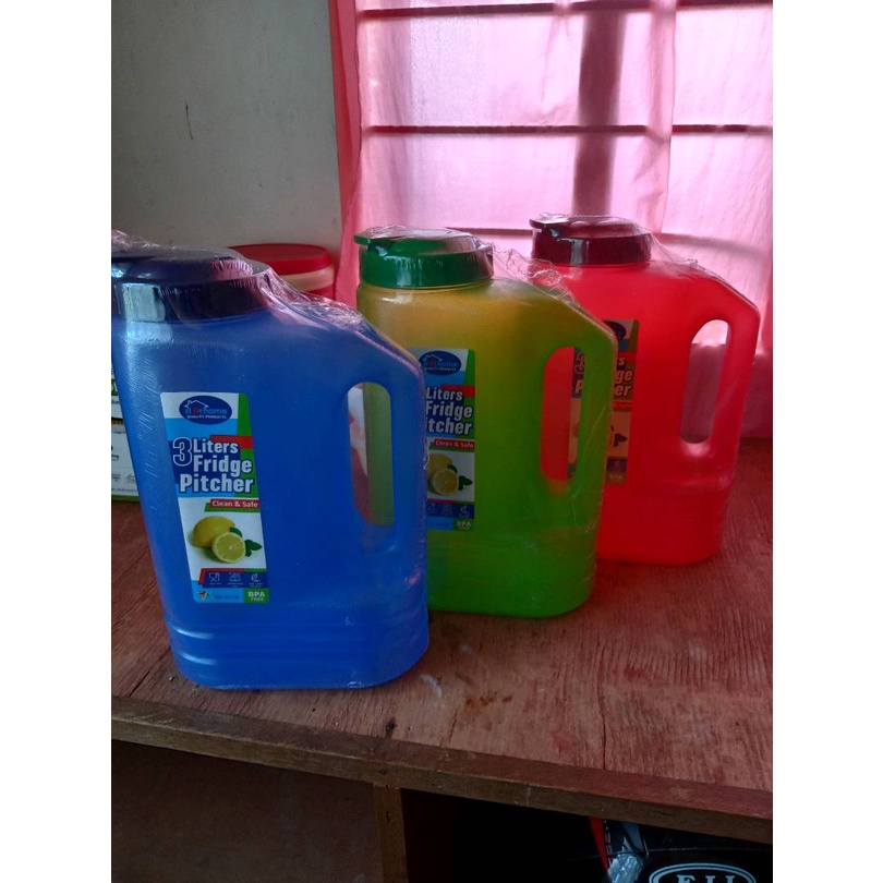 3L Fridge Pitcher Water Bottle BPA-Free Big Tumbler for Fitness Gym and ...