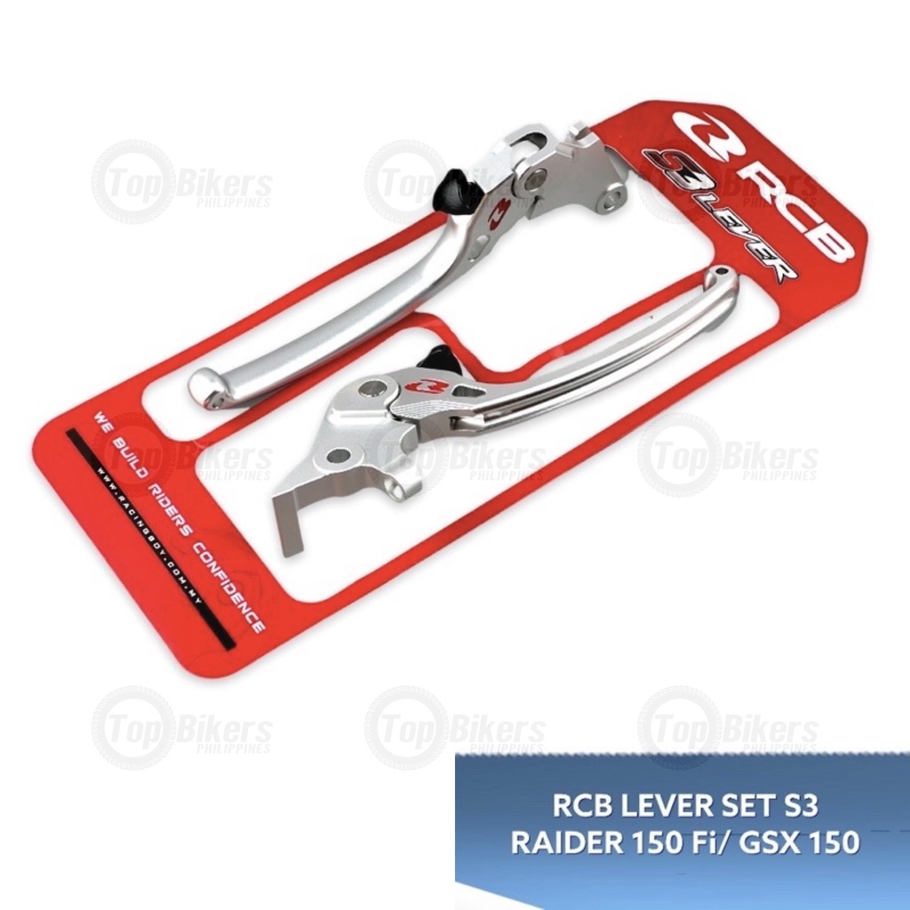 RCB Alloy Brake Lever Set S3 Series Raider 150 Fi, GSX-R150, GSX-S150 ...