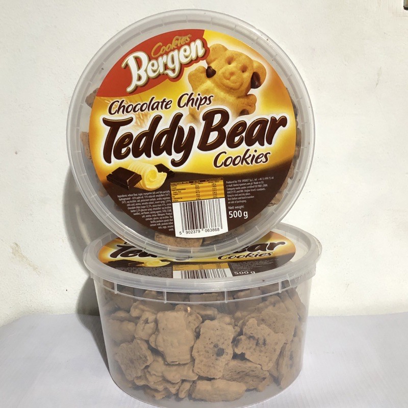 Bergen Chocolate Chips Teddy Bear Cookies | Shopee Philippines