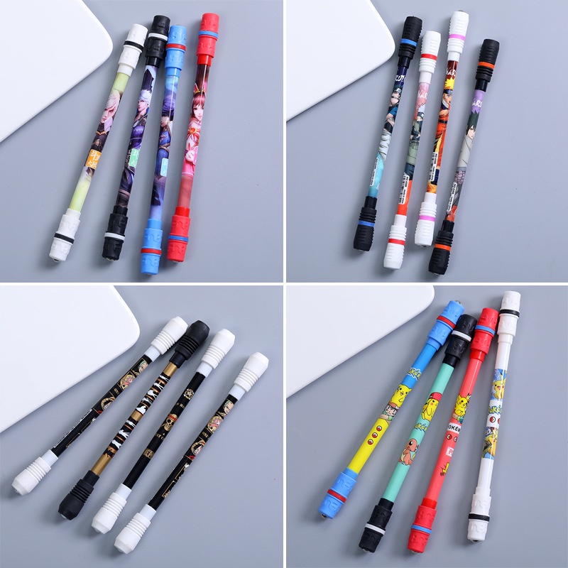 Spinner Pen Finger Rotating Pens LED Anti Slip Spinning Ballpoint Pen ...