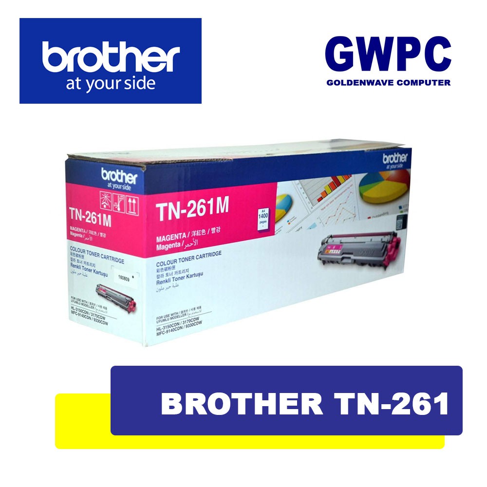 Brother TN-261 DR-261 Genuine Toner Drum Cartridges TN261 DR261 WU ...
