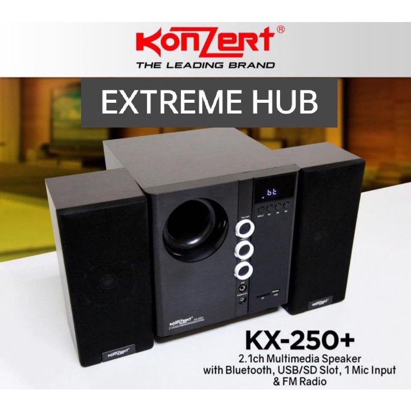 KONZERT KX-250+ 2.1CH HOME THEATER SPEAKER SYSTEM | Shopee Philippines