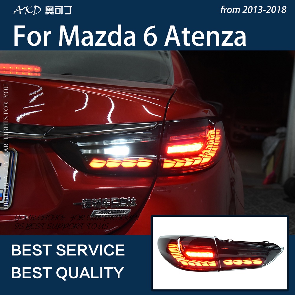 Car Lights For Mazda 6 2013-2018 Atenza Mazda6 LED Auto Taillight GTS ...