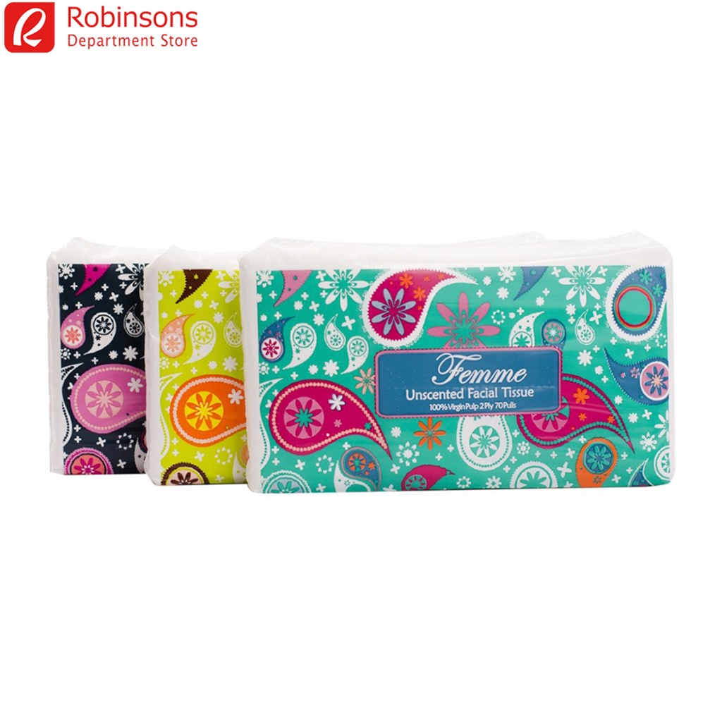 Femme Large Travel Pack Facial Tissue (2 ply) | Shopee Philippines