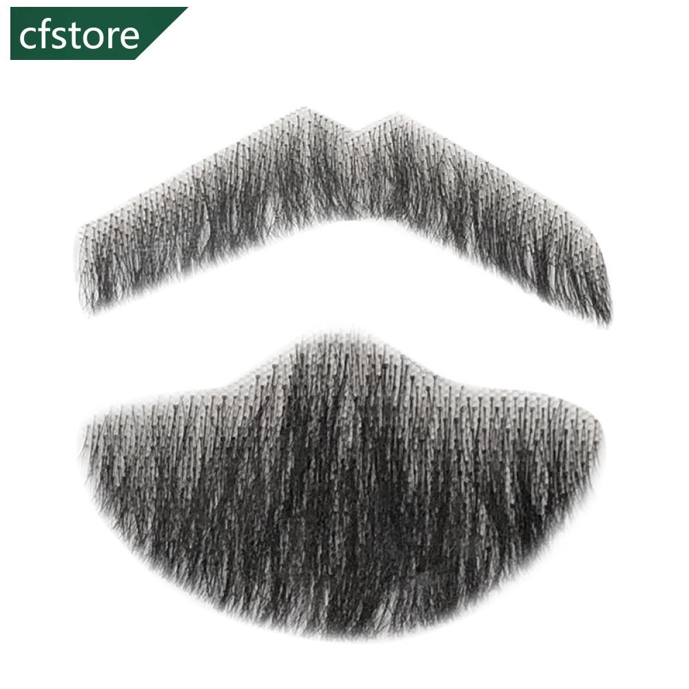 CFSTORE Fake Beard,Mustache Realistic Beard,Facial Beard for Adults Men ...