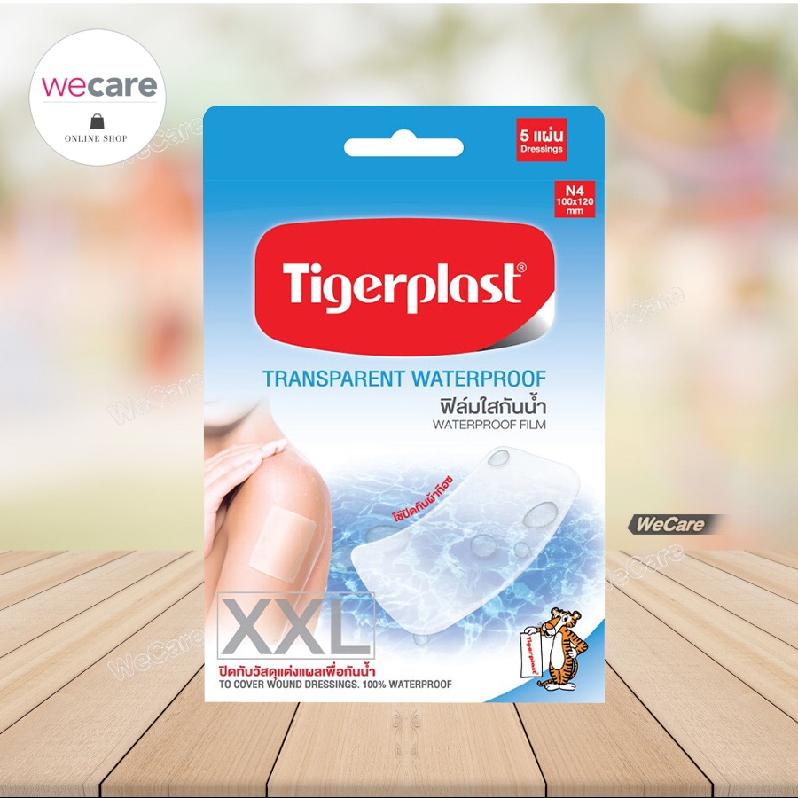 Tigerplast waterproof Wound Plaster Transparent Film (1 Box Contains 5 ...