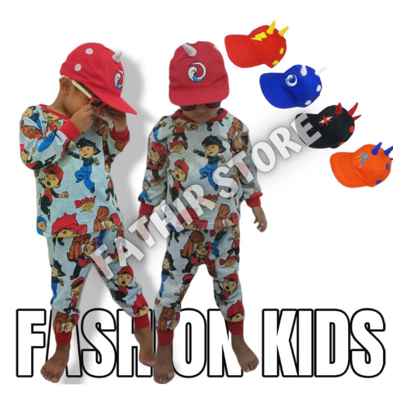Boboiboy Long Boys Clothes/BOBOIBOY GALAXY Pajamas Free Latest Hat ...