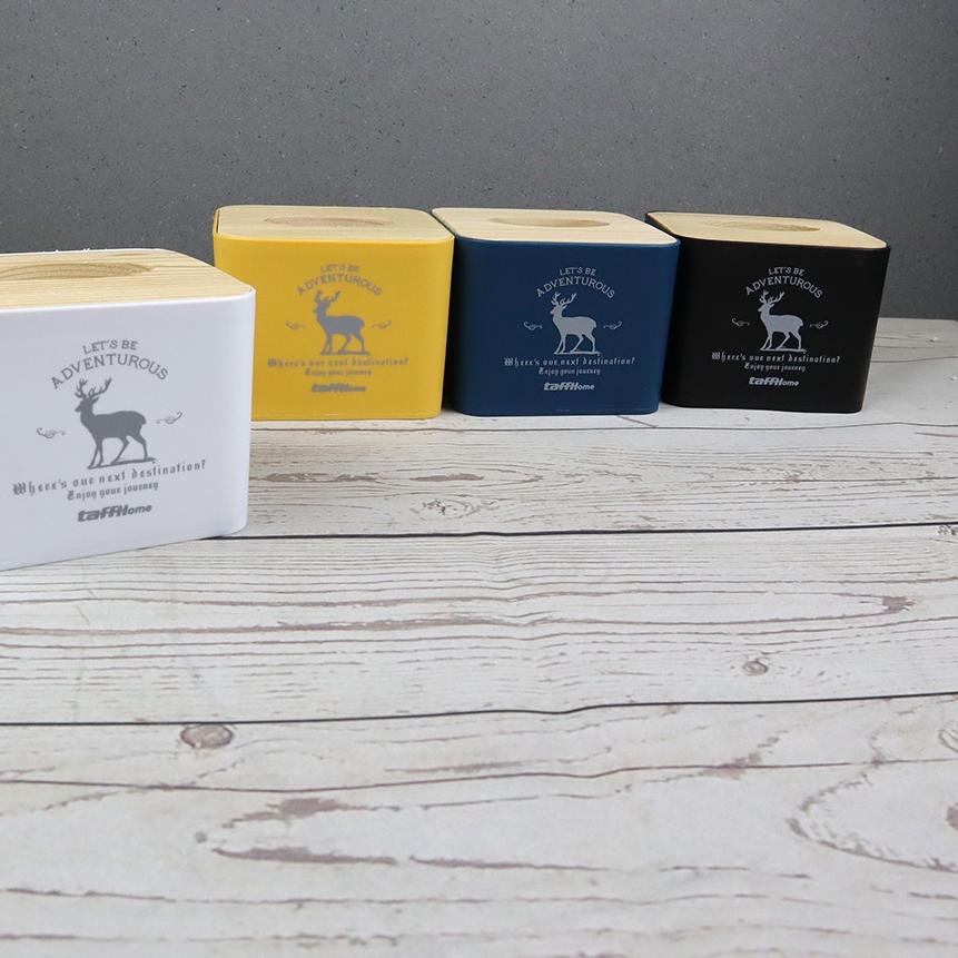 KAYU Wooden Tissue Box Model Aesthetic Tube Modern Tissue Box For Room ...