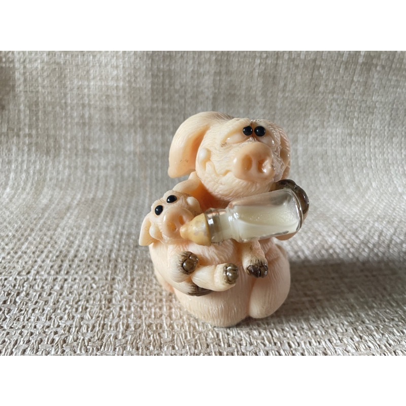 David Corbridge Collectible Pig Figurine Piggiin’ Mom and BabyVintage ...