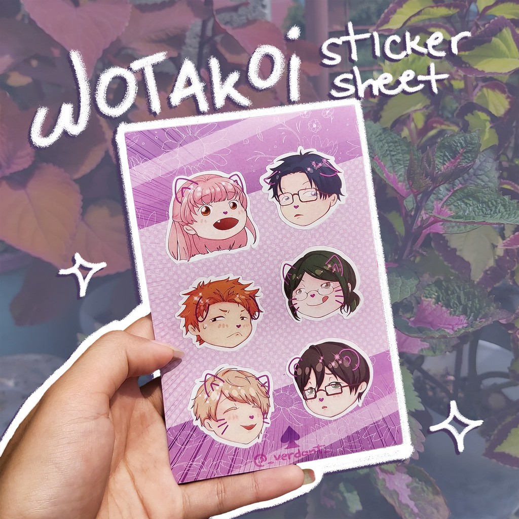 WOTAKOI Wotaku ni Koi wa Muzukashii STICKER SHEET | Shopee Philippines