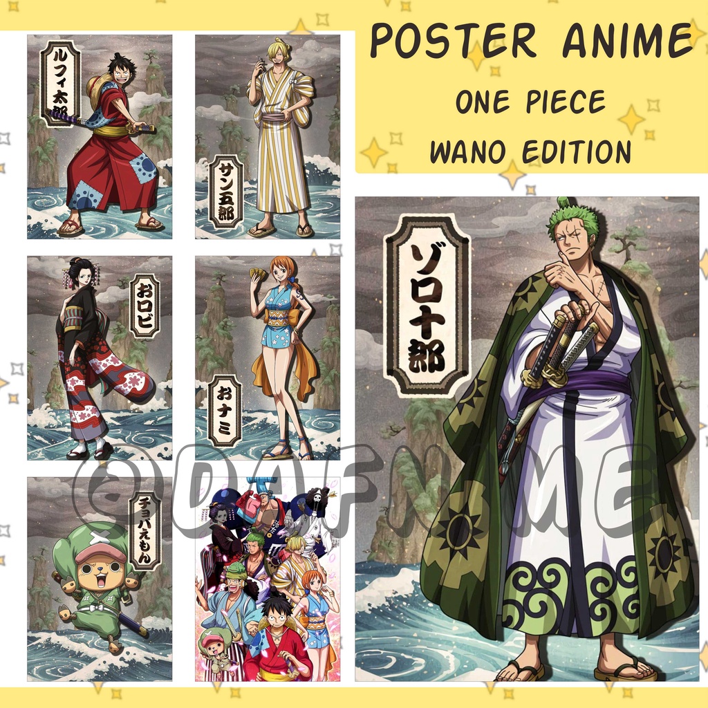 ANIME ONE PIECE WANO EDITION POSTER | Shopee Philippines