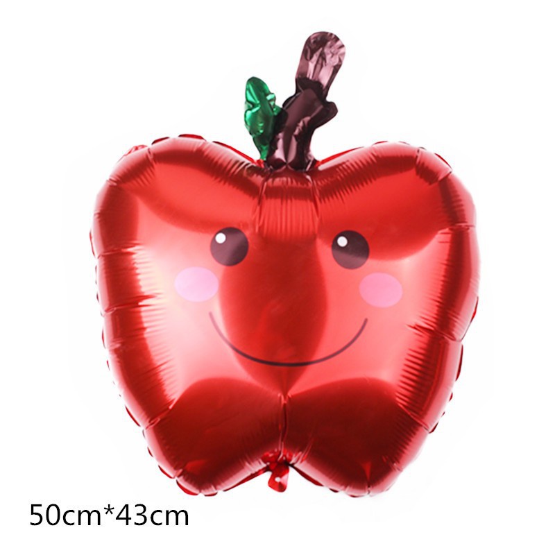 Cartoon Apple Aluminum Film Balloons Abnormal Shape Style Wholesale ...