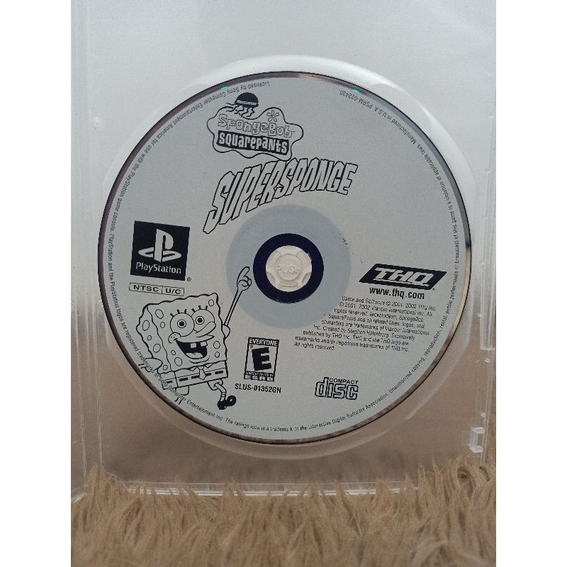 PS1 Spongebob Squarepants Super Sponge NTSC U/C (Disc Only) | Shopee ...