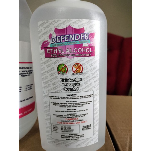 Defender Ethyl Alcohol - 500ml | Shopee Philippines