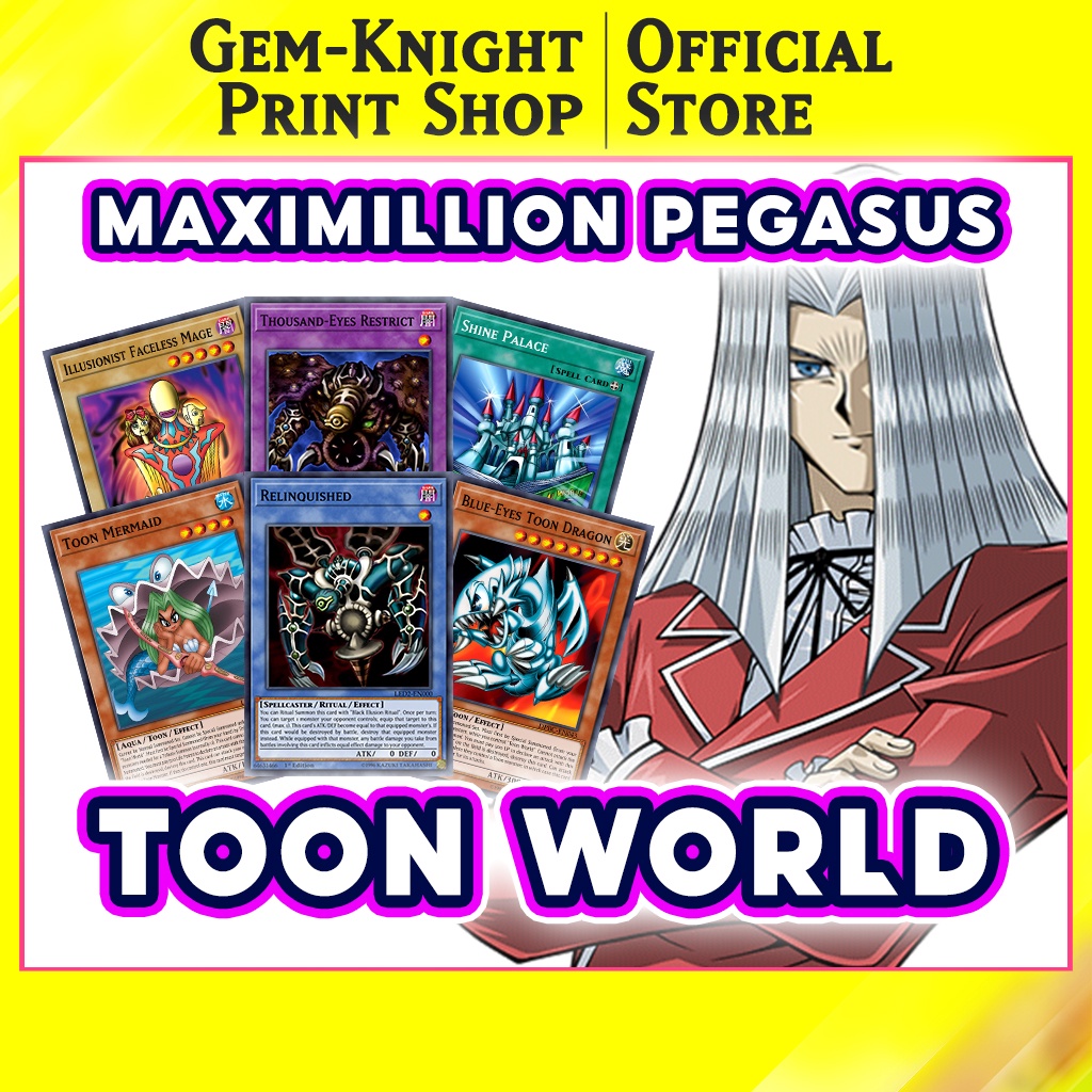 [Printed Cards] Yugioh Deck - Toon World - Maximillion Pegasus' Decks | Shopee Philippines