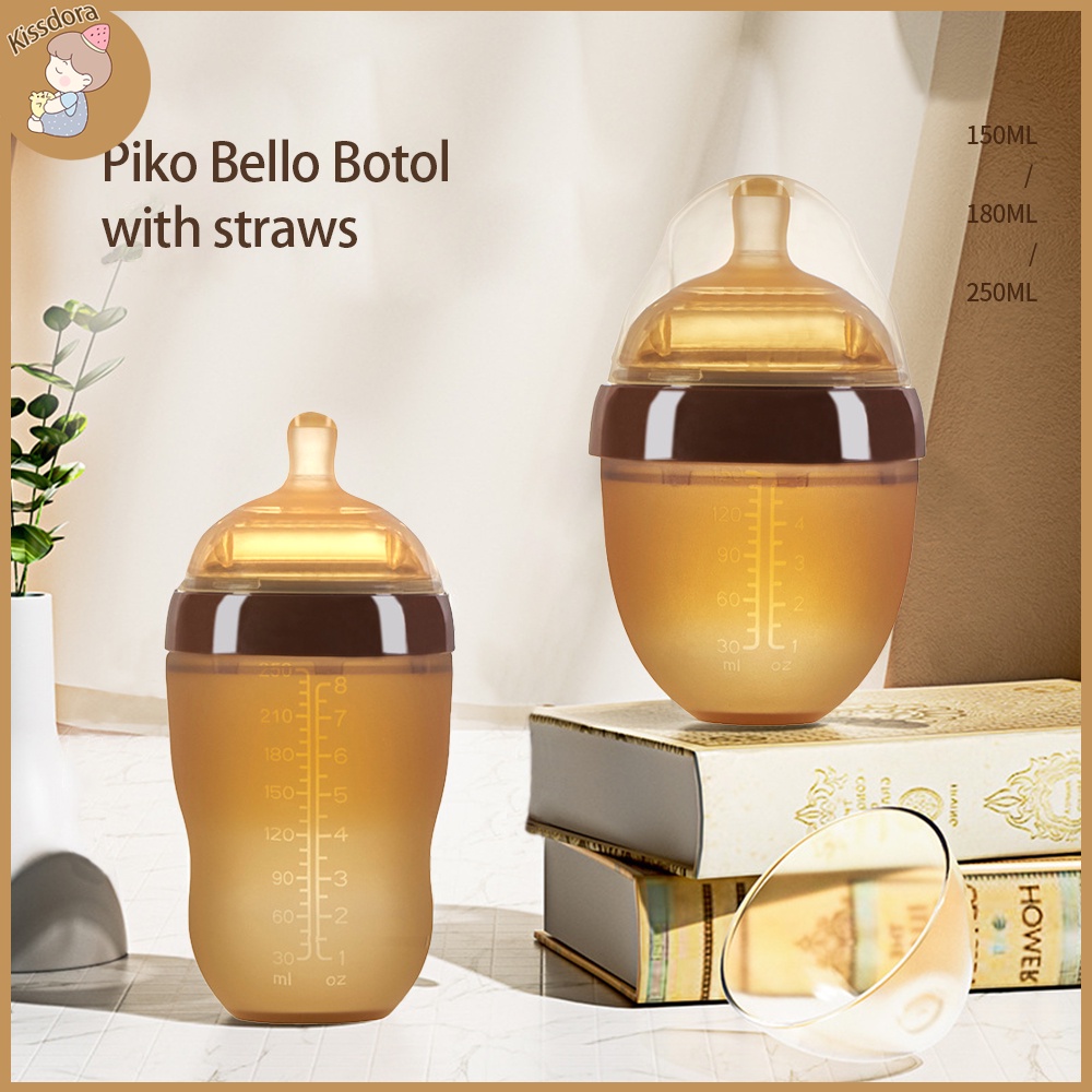 Kissdora PIKO BELLO feeding bottle soft nano silicone BPA free baby ...
