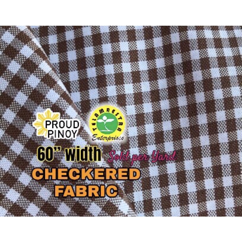 Checkered 7648 Fabric Cloth Textile Tela sold per yard 60” width ...