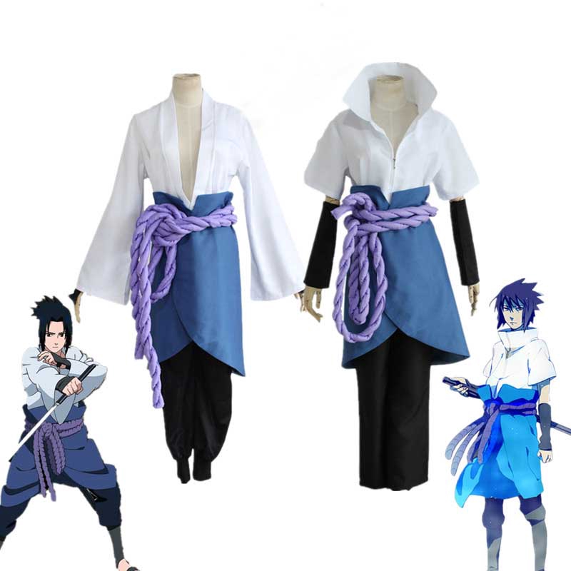 Naruto Uchiha Sasuke Cosplay Costume Third Fourth Generation Kimono ...