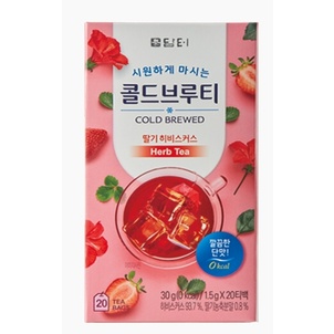 KOREA [DAMTUH] Cold Brewed TEA 4 Flavor / 0 kcal / 20T / Strawberry ...