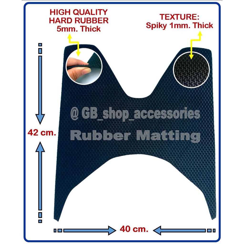 D' ORIG RUBBER MATTING (HONDA CLICK 125i / 150i Version 1) (Model 2015 ...