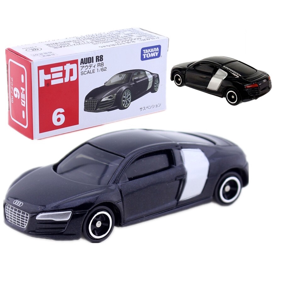 Audi R8 black no 6 Tomica | Shopee Philippines