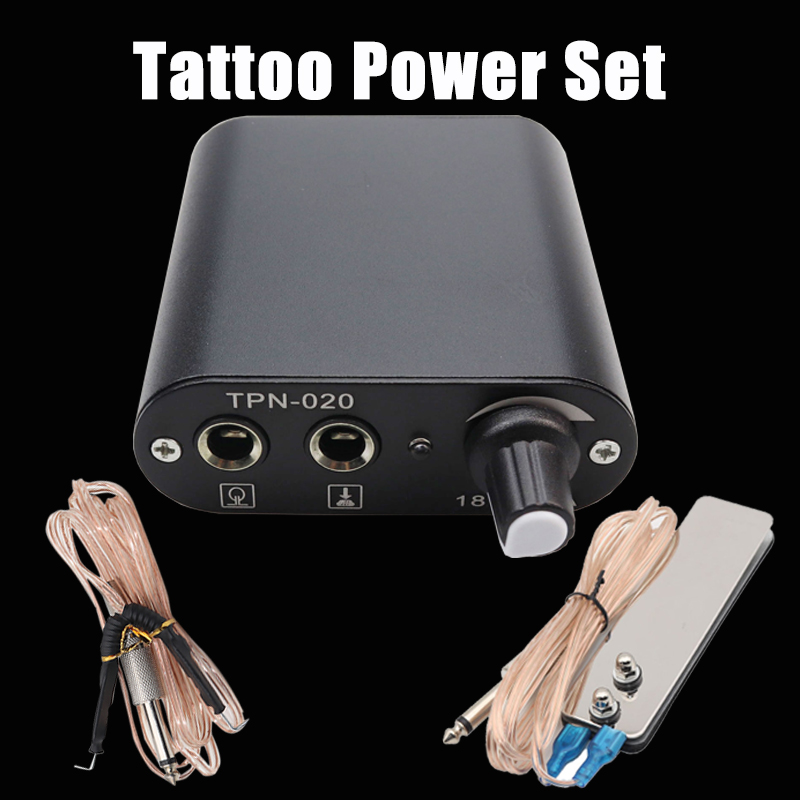 Longtian Professional Mini Tattoo Power Supply Kit For Rotary Tattoo ...