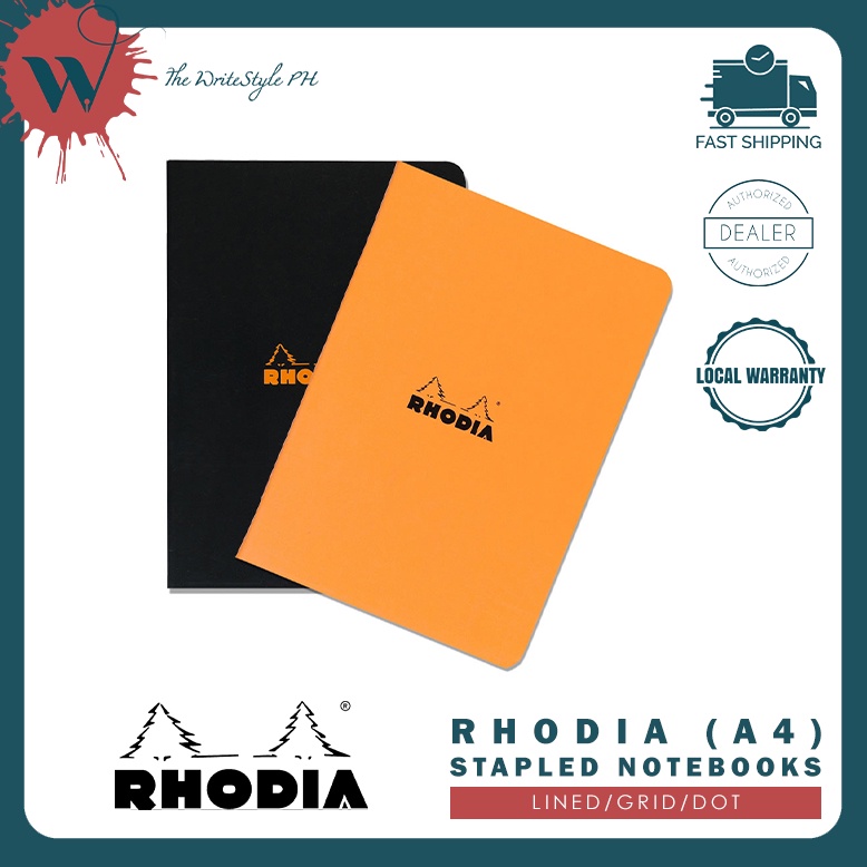 Rhodia Stapled Notebook [A4] | Shopee Philippines
