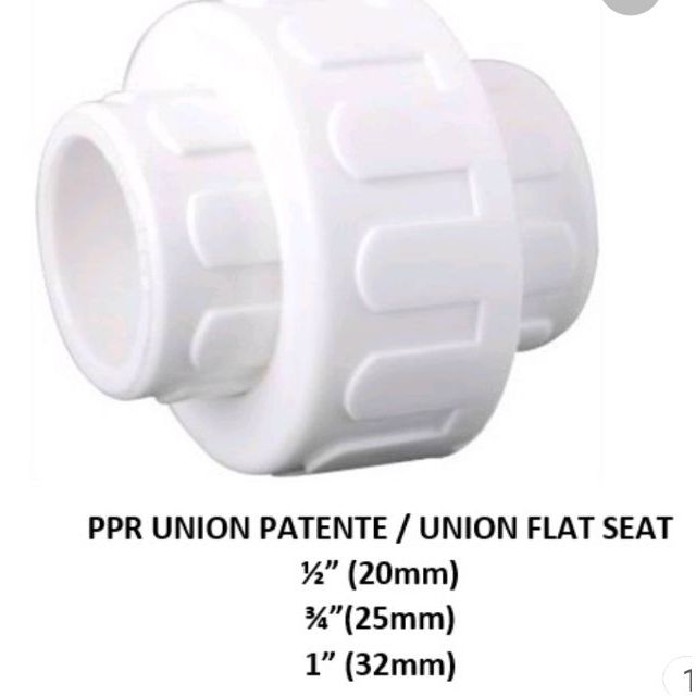 PPR Union Patente Union Flat Seat Hot and Cold PPR Fittings | Shopee ...