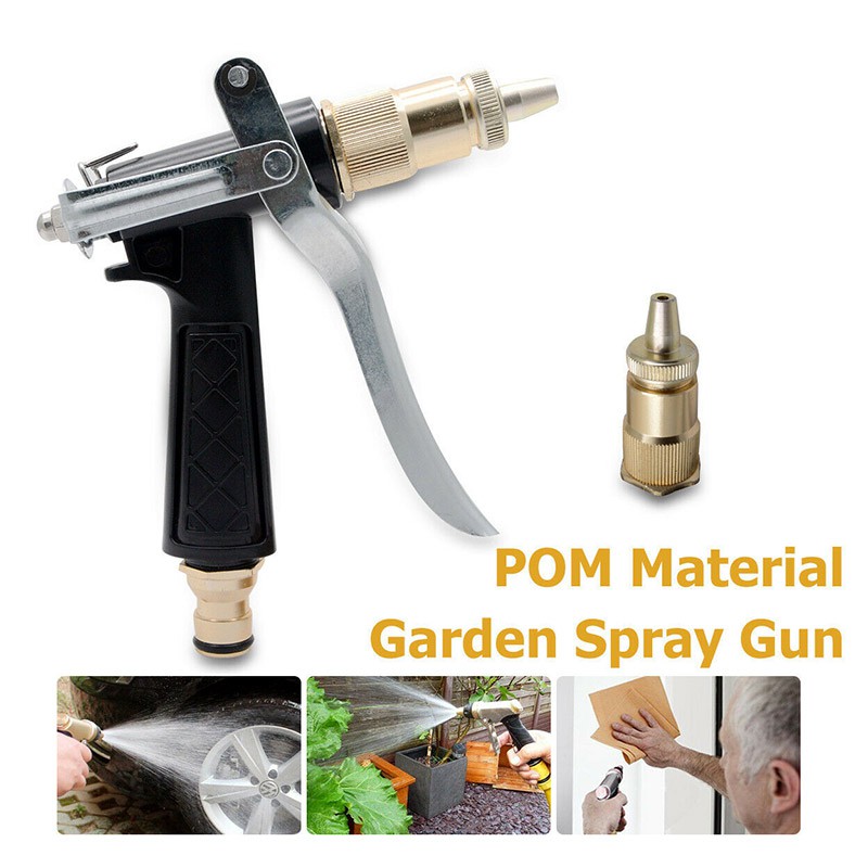 Y5 - High Pressure Water Spray Gun with Brass Nozzle for Garden Hose ...