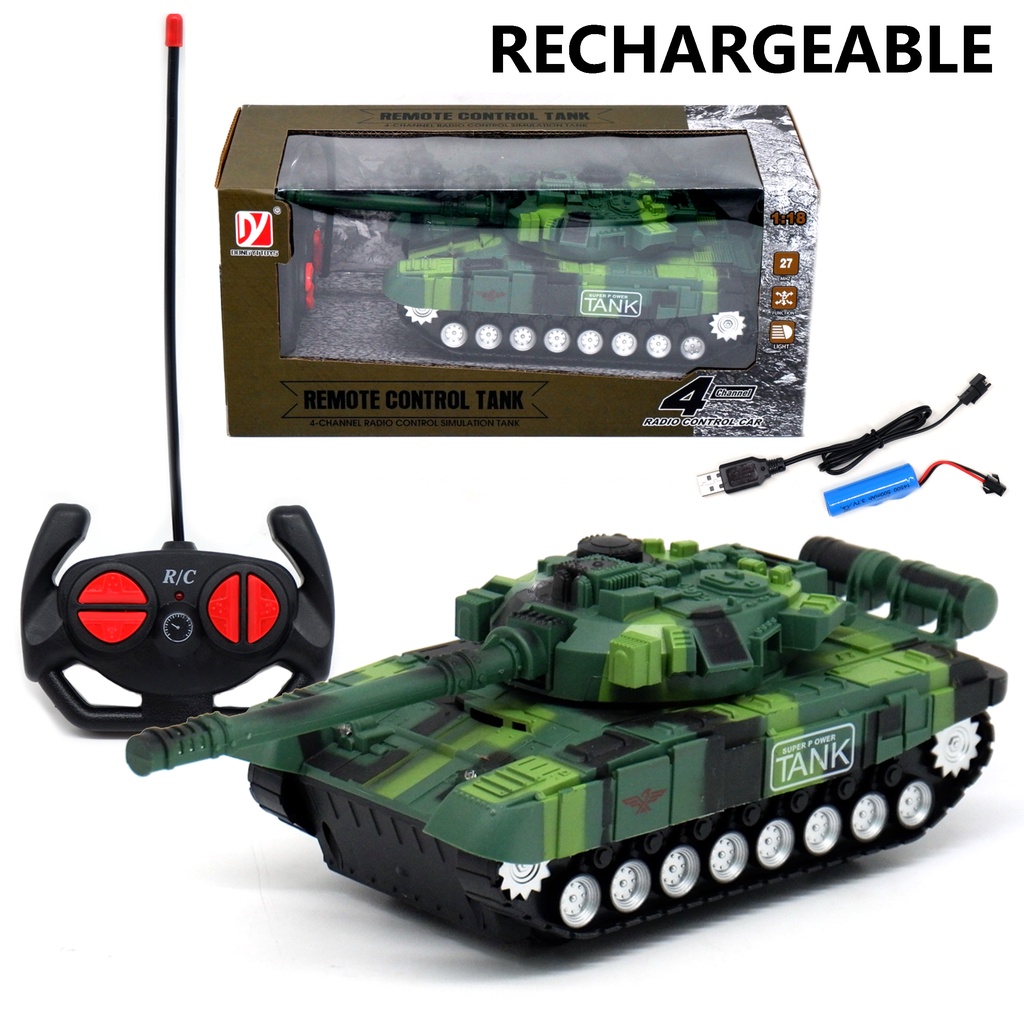 R/C Military Tank Army Tank Toys Remote Control Tank | Shopee Philippines