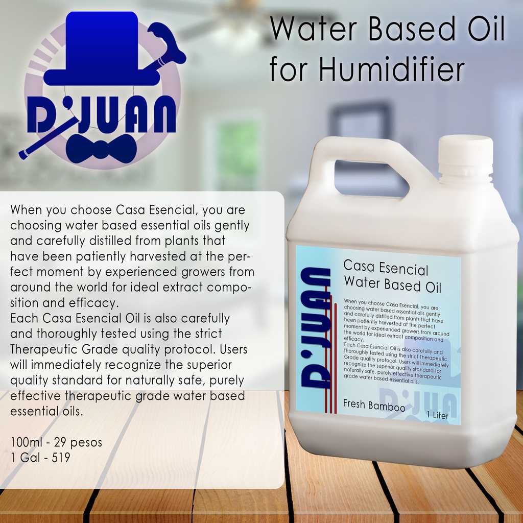 DJuan Casa Esencial Water Based Oil for Humidifier -1 Liter (Essential ...