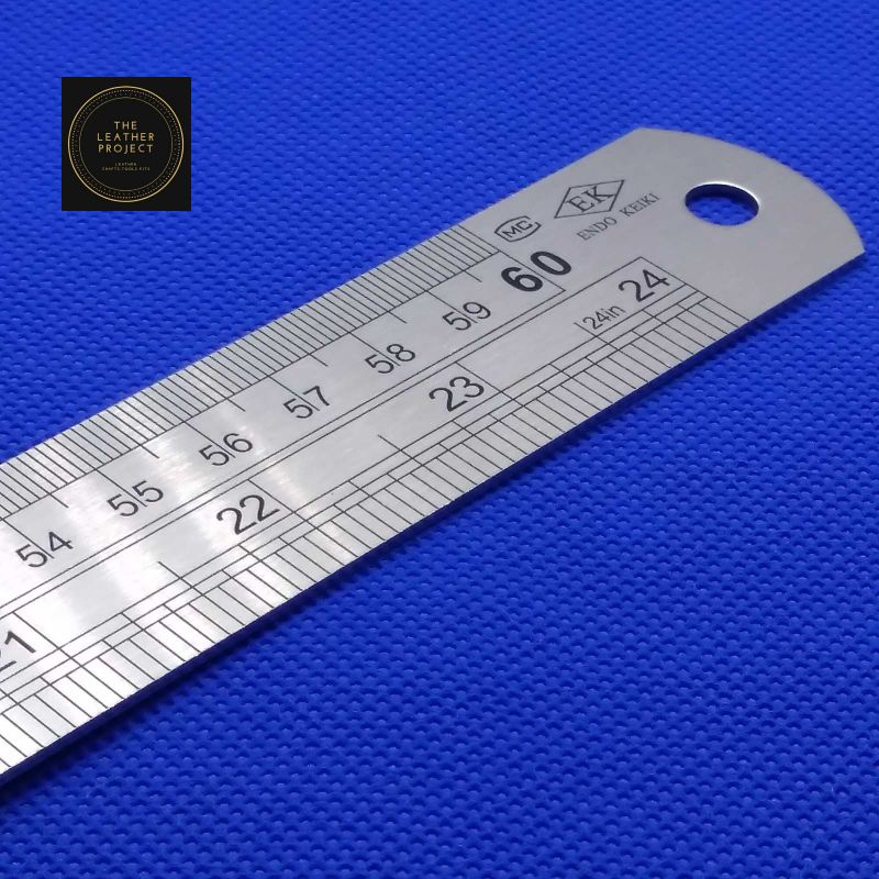The Leather Project Metal Ruler Stainless Steel # Ek | Shopee Philippines