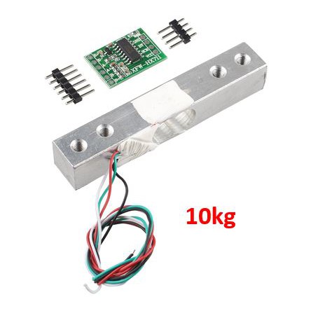 Load Cell Weight Sensor 10 kg / 10kg Weight + HX711 24bit ADC Driver ...