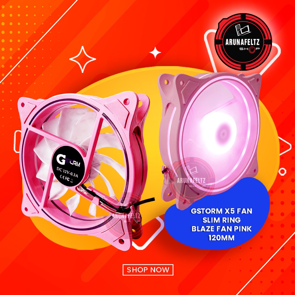 G-STORM X5 BLAZE FAN PINK FAN SLIM RING 120mm | Shopee Philippines