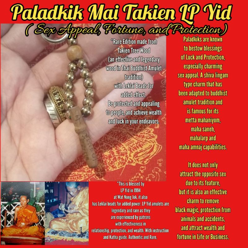 Rare Paladkik LP Yid Attraction Wealth Luck Thai Amulet | Shopee ...