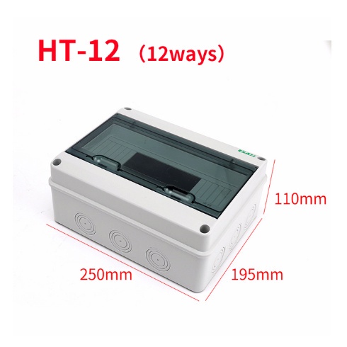 HT-5/8/12/15/18/24 Way Plastic Electrical Distribution Box Waterproof ...