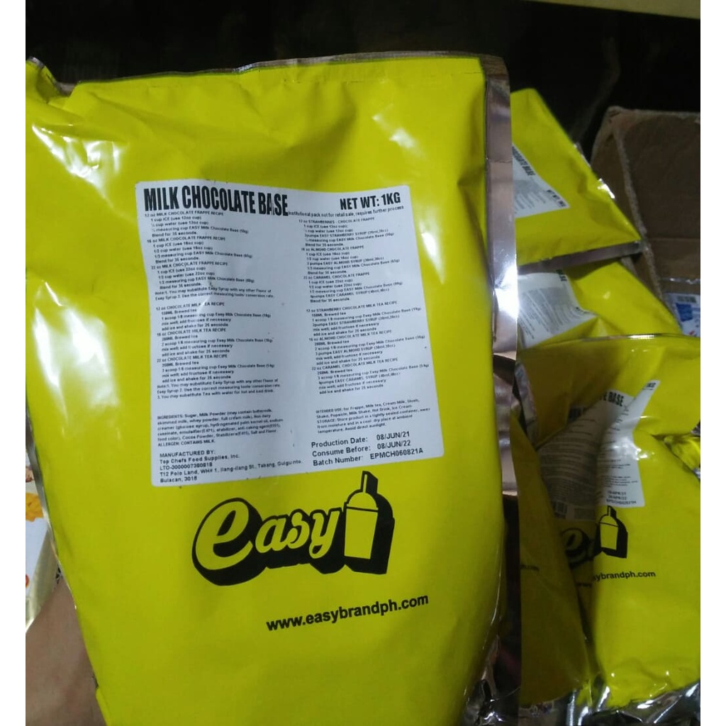 EASY MILK CHOCOLATE BASE 1KG | Shopee Philippines