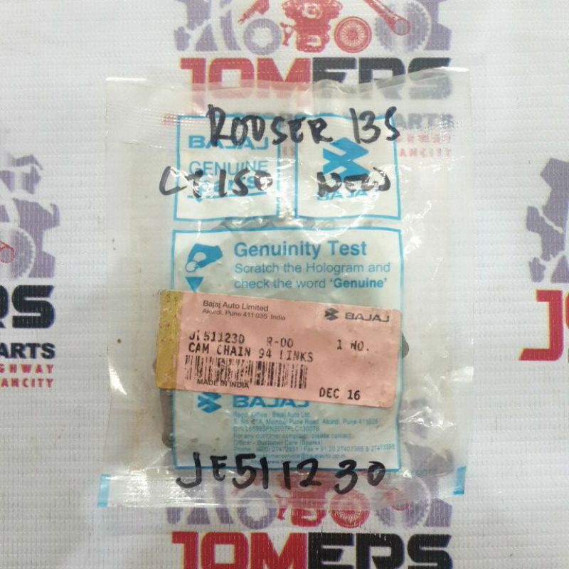 ROUSER 135/ CT150 / CT125 CAM TIMING CHAIN 94LINKS GENUINE JE511230 (S1 ...