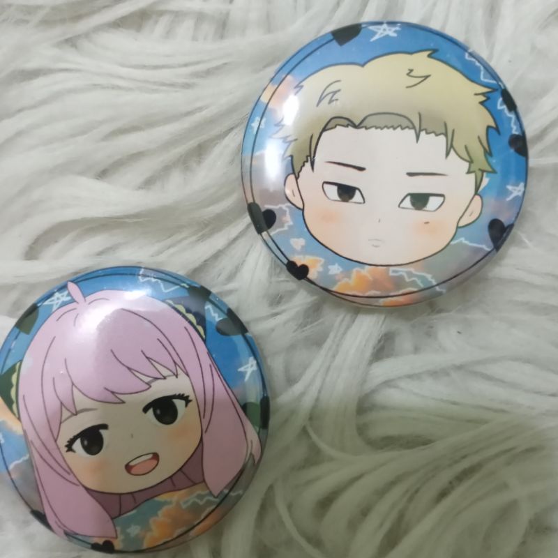 SPY X FAMILY ANYA YOR LOID FORGER PLASTIC BROSS PIN | Shopee Philippines