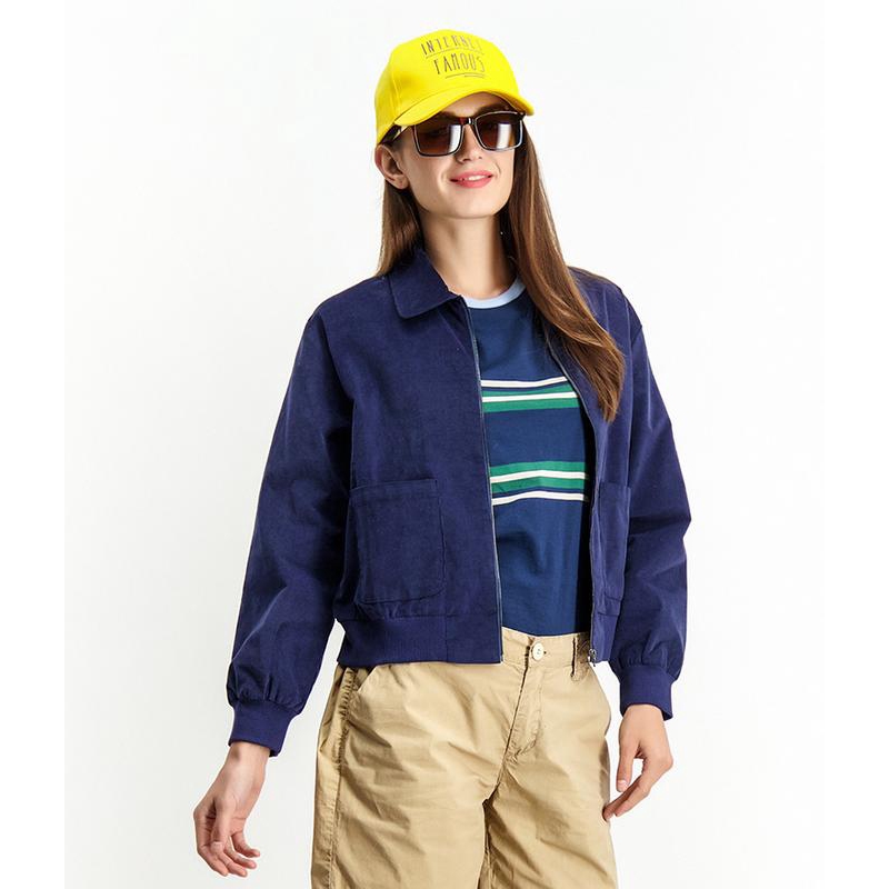 BENCH/ Collared Bomber Jacket - Blue | Shopee Philippines