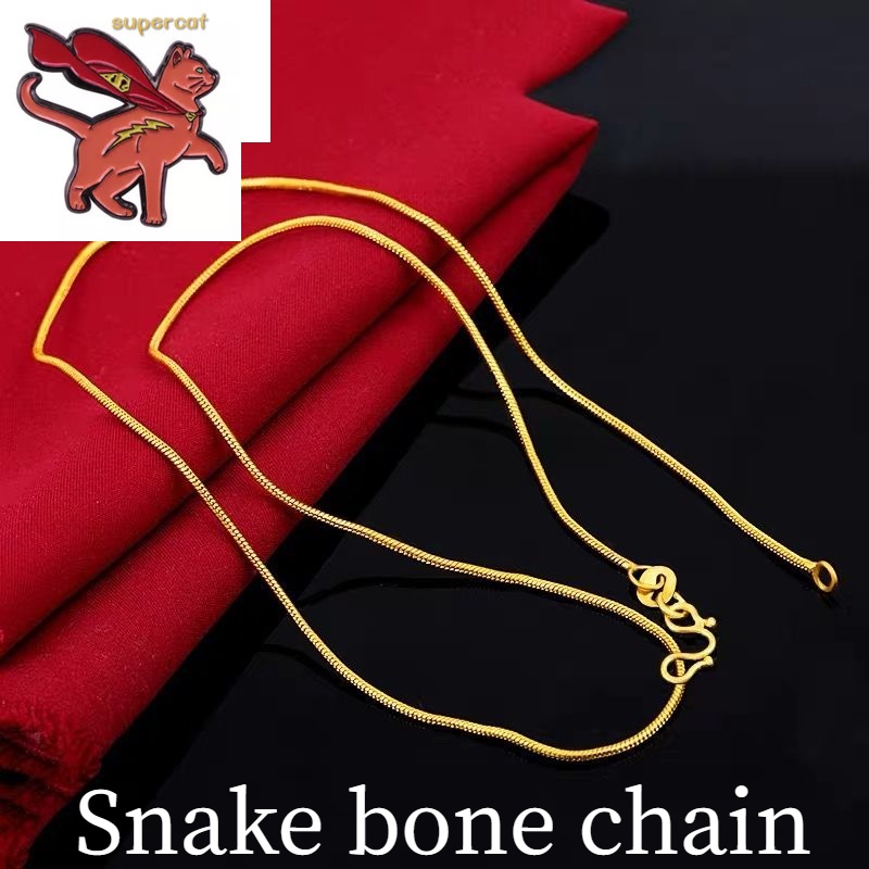 Original Gold 18k Pawnable Saudi Sleek Minimal Necklace Nasasangla ...