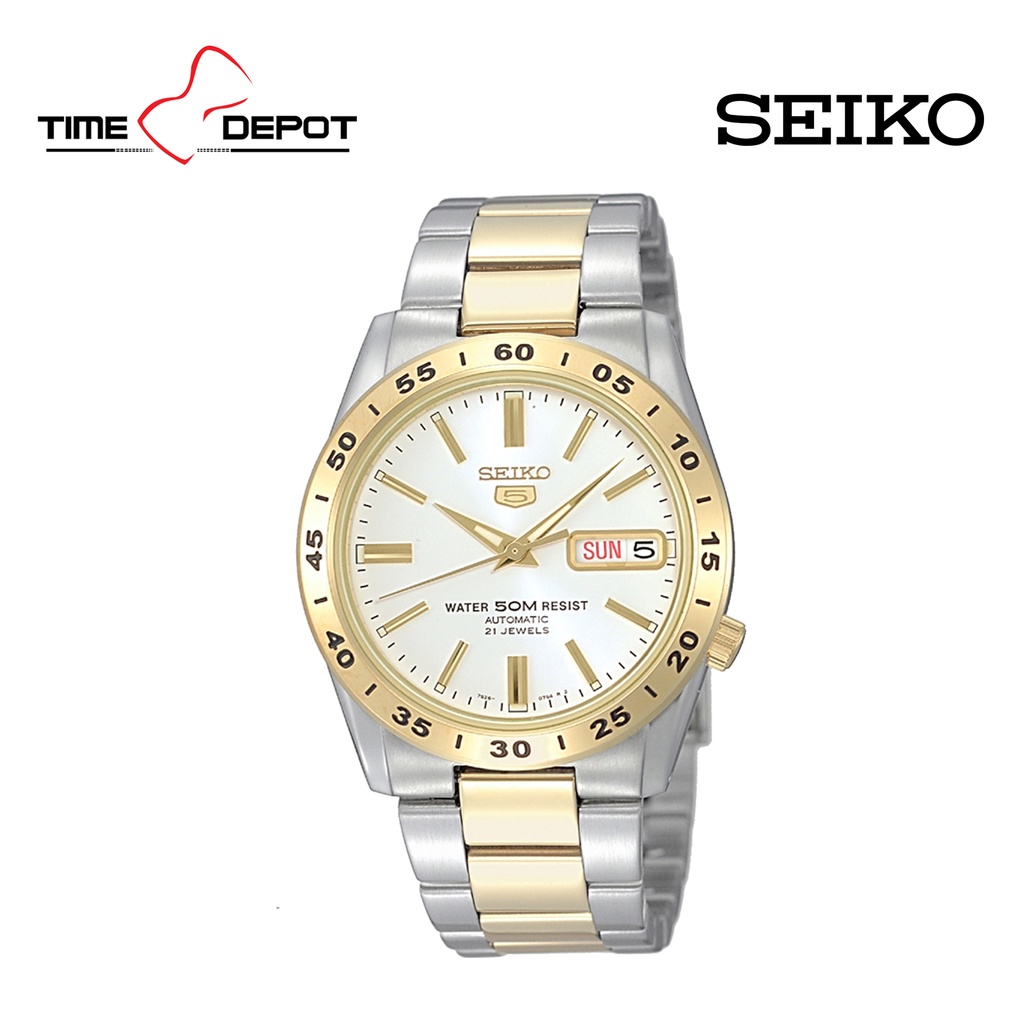 Seiko 5 SNKE04K1 Automatic Two-Tone Stainless Steel Strap Watch For Men ...